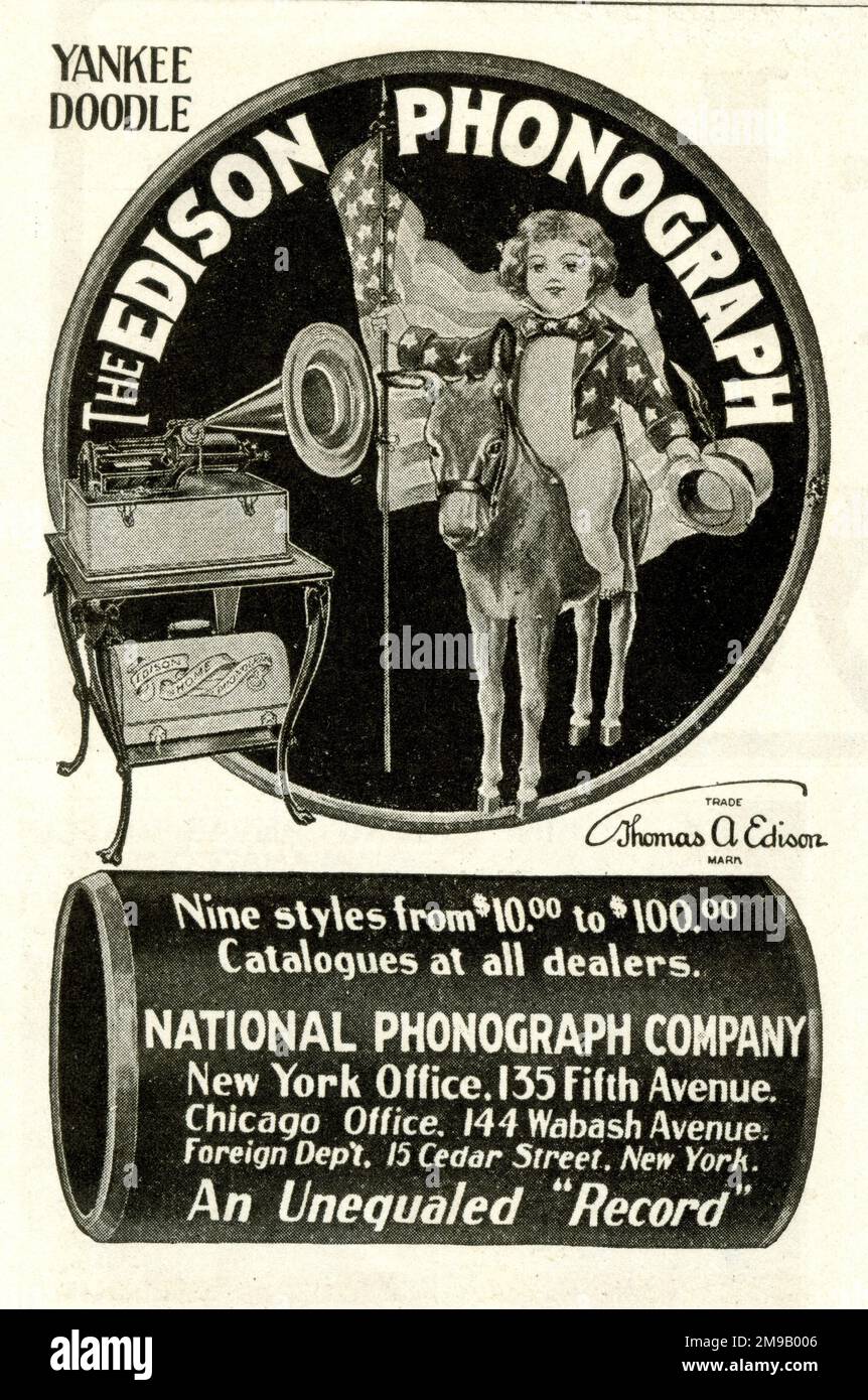 Thomas edison phonograph hi-res stock photography and images - Alamy