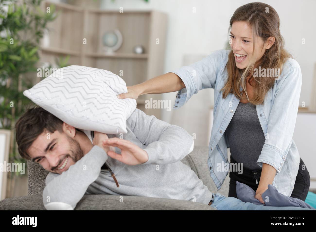 Annual pillow fight hi-res stock photography and images - Alamy