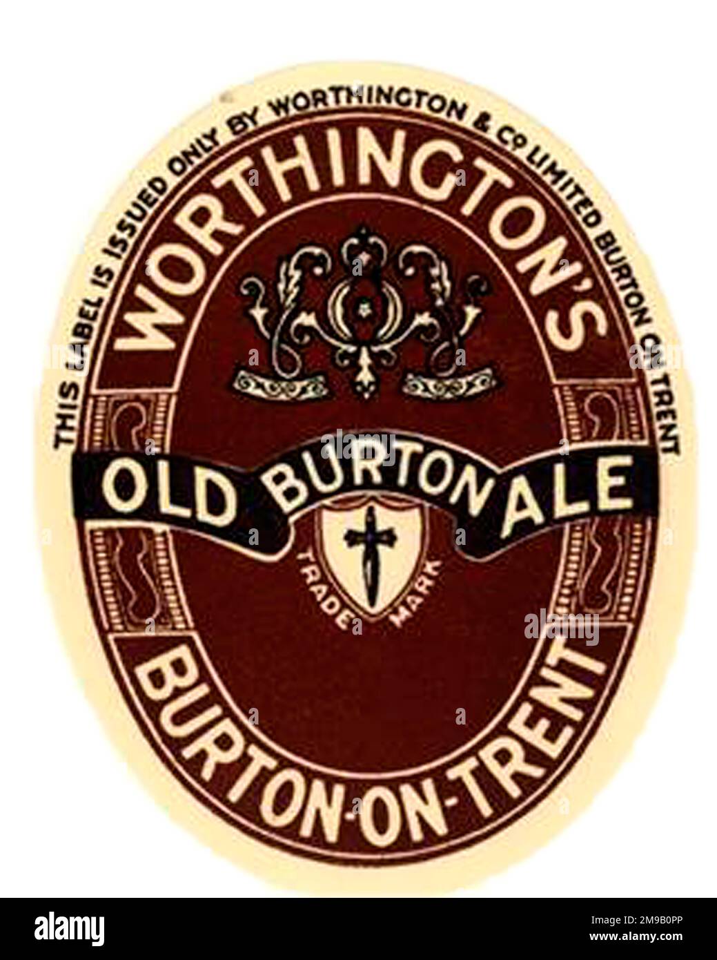 Worthington's Old Burton Ale Brown Label Stock Photo - Alamy