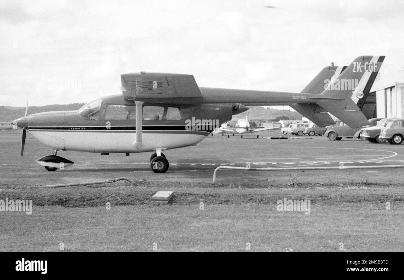 Cessna 336 Skymaster ZK-CGF (msn 336-0168), at Ardmore, NZ. (Written ...