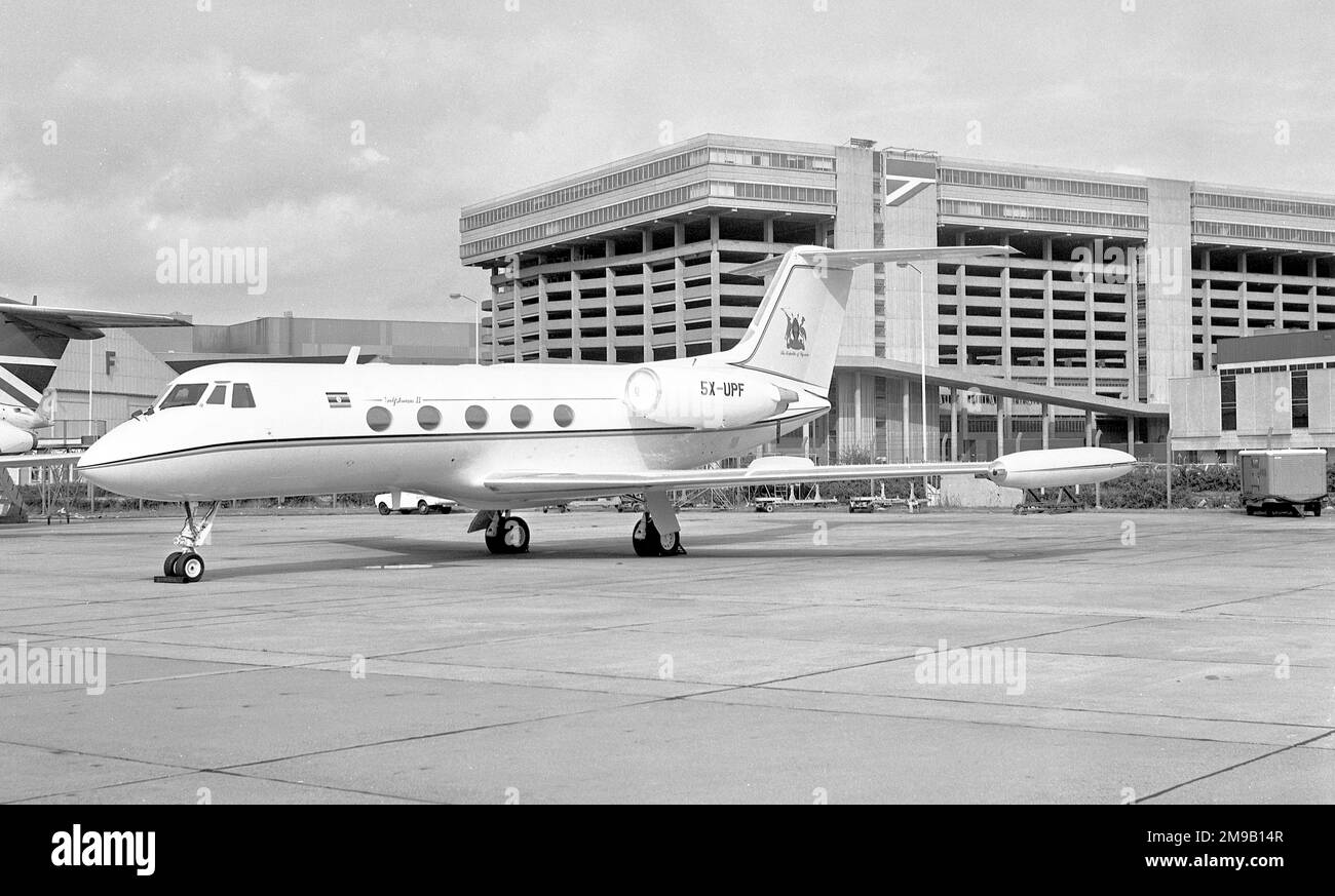 Grumman G-1159 Gulfstream II 5X-UPF (msn 133), of the Government of ...
