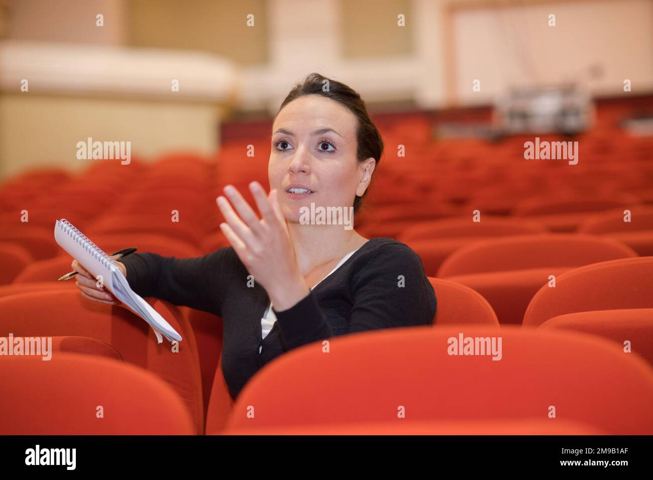 female film director during casting Stock Photo - Alamy