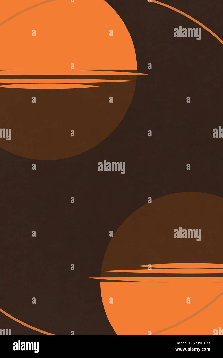Circles background vector minimal retro poster style Stock Vector Image ...