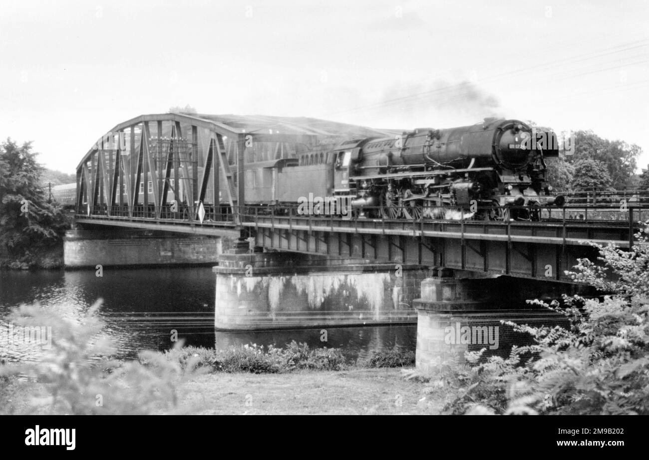 Deutsche Bundesbahn (DB - German Federal Railway) steam locomotive '011 ...