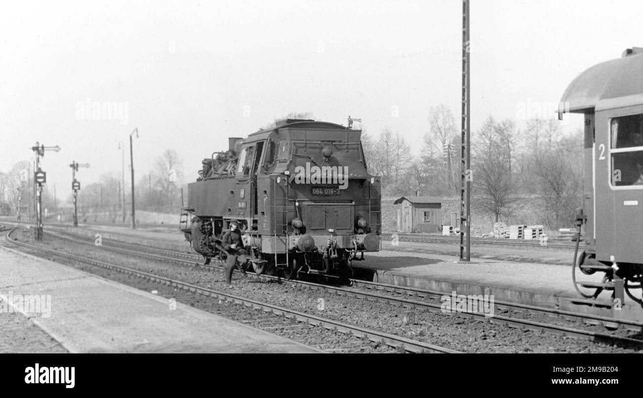 Deutsche Bundesbahn (DB - German Federal Railway) steam locomotive '064 ...