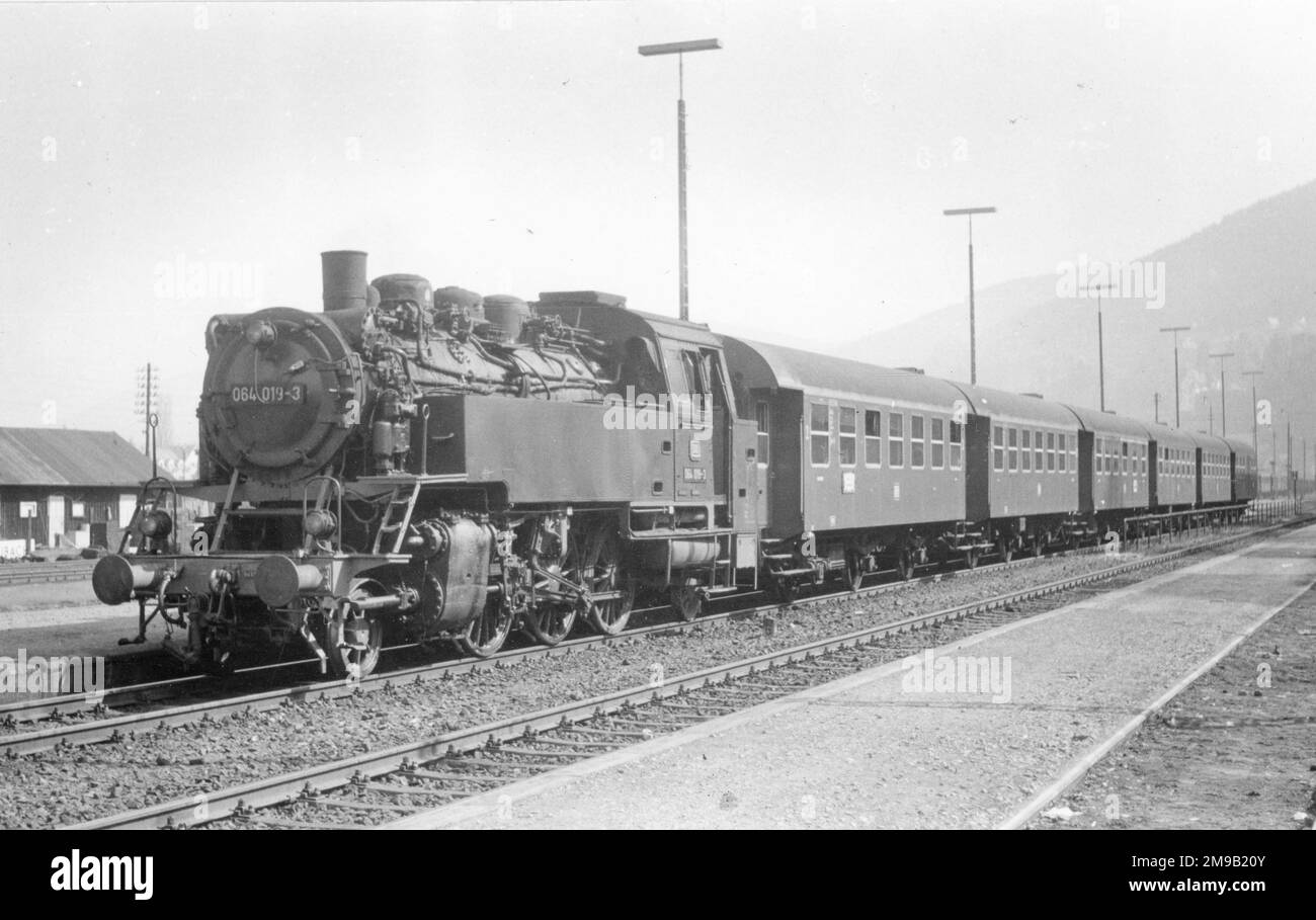 Deutsche Bundesbahn (DB - German Federal Railway) steam locomotive '064 ...