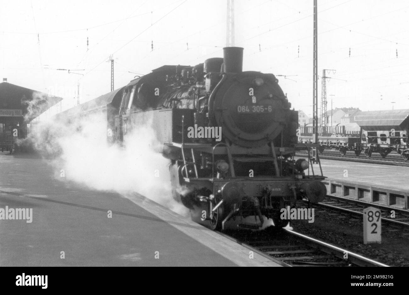 Deutsche Bundesbahn (DB - German Federal Railway) steam locomotive '064 ...