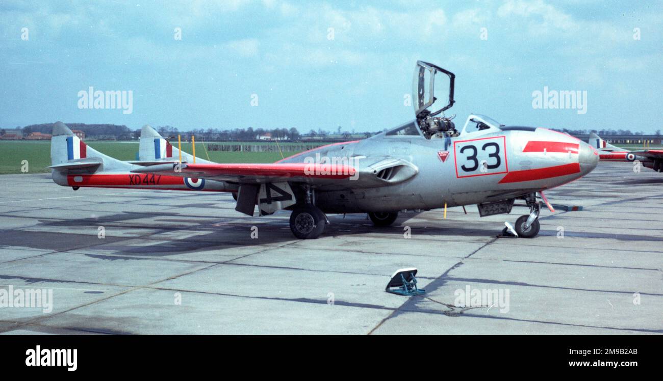 Royal Air Force - de Havilland DH.115 Vampire T.11 XD447 '33' (msn 8091 ...