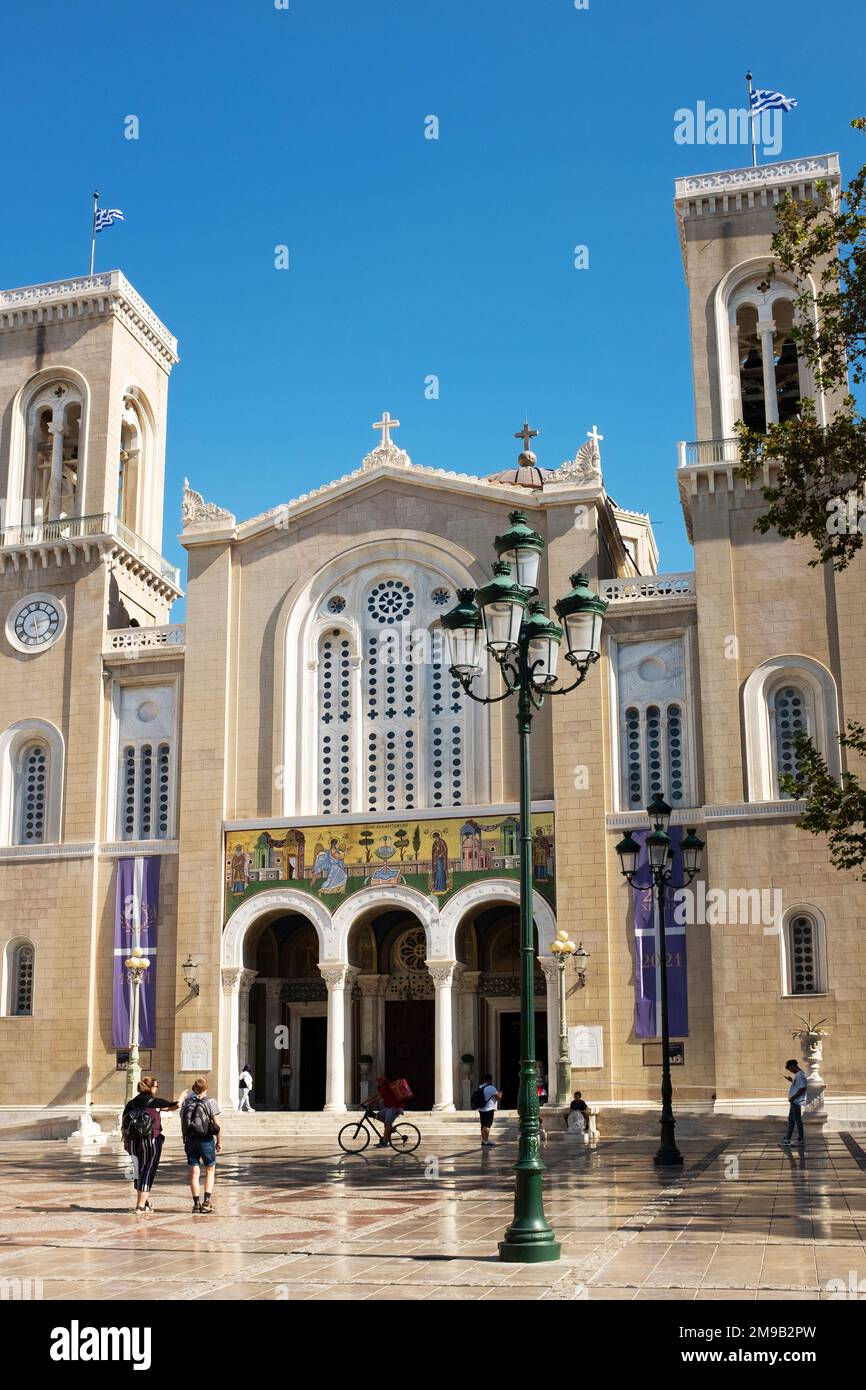 The Metropolitan Cathedral of Athens, Greece Stock Photo - Alamy
