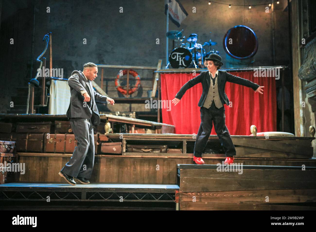London, UK. 17th Jan, 2023. Jerone Marsh-Reid (Stan Laurel) and ...