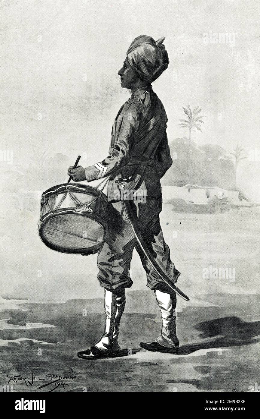Indian Drummer of the 20th Bombay Infantry Stock Photo - Alamy