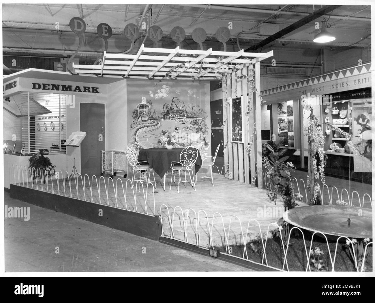 Danish food stall at an international food fair Stock Photo - Alamy