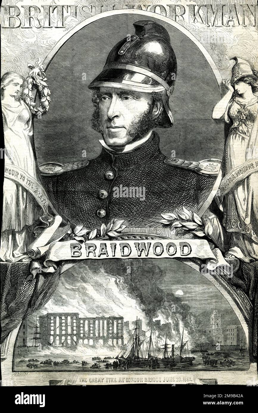 James Braidwood, fireman hero of The Great Fire at Tooley Street ...
