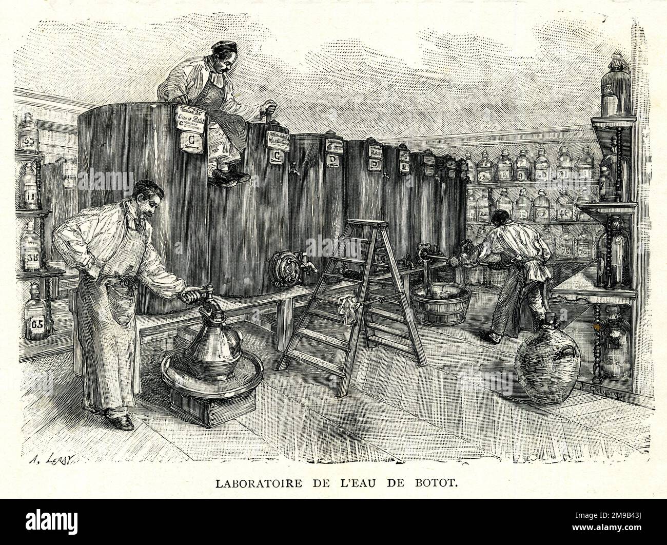 Botot water laboratory, sold at the Universal Exhibition of Paris, 1889 ...