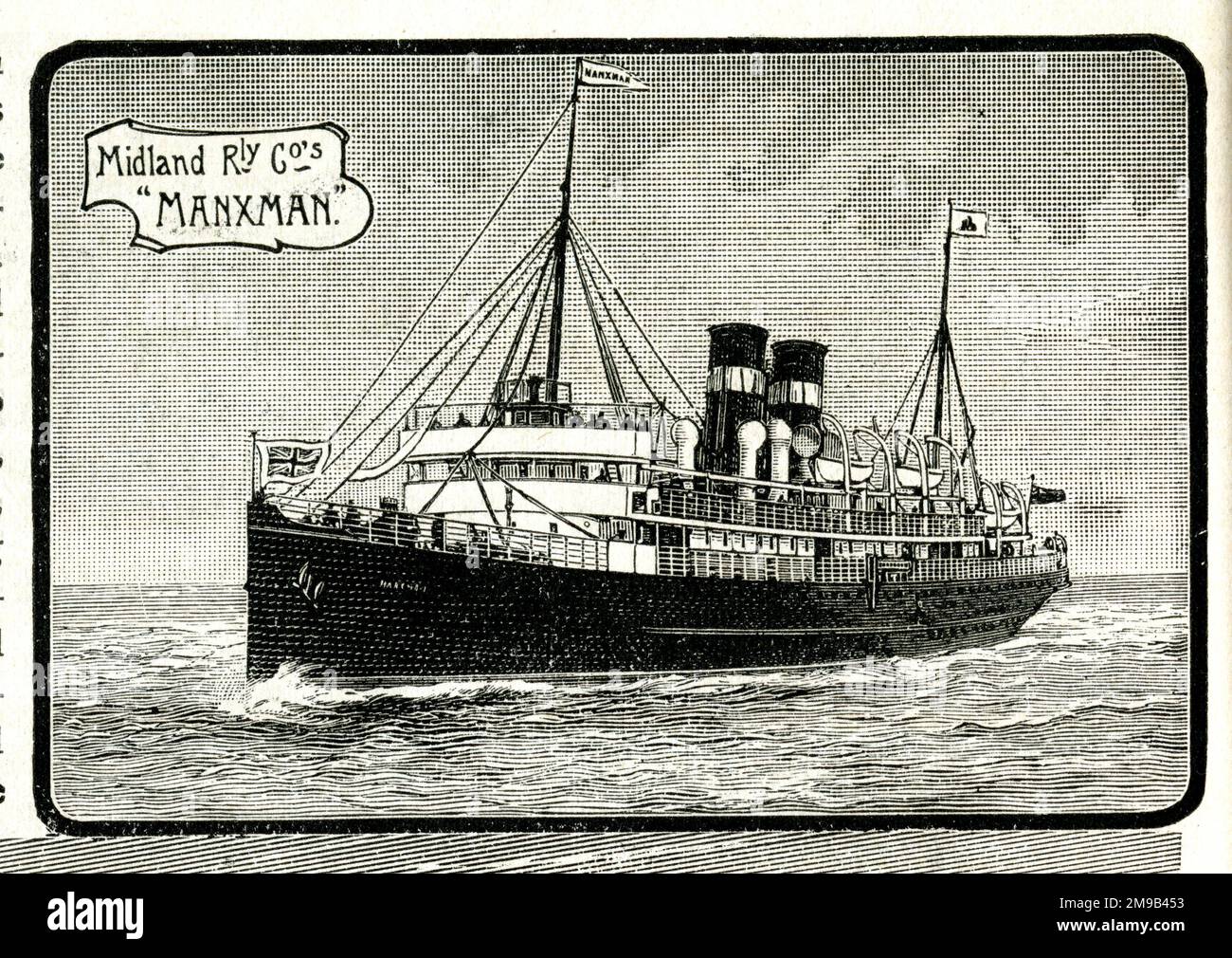 Midland Railway Co's steamship, Manxman, 'A New Wonder of the World ...