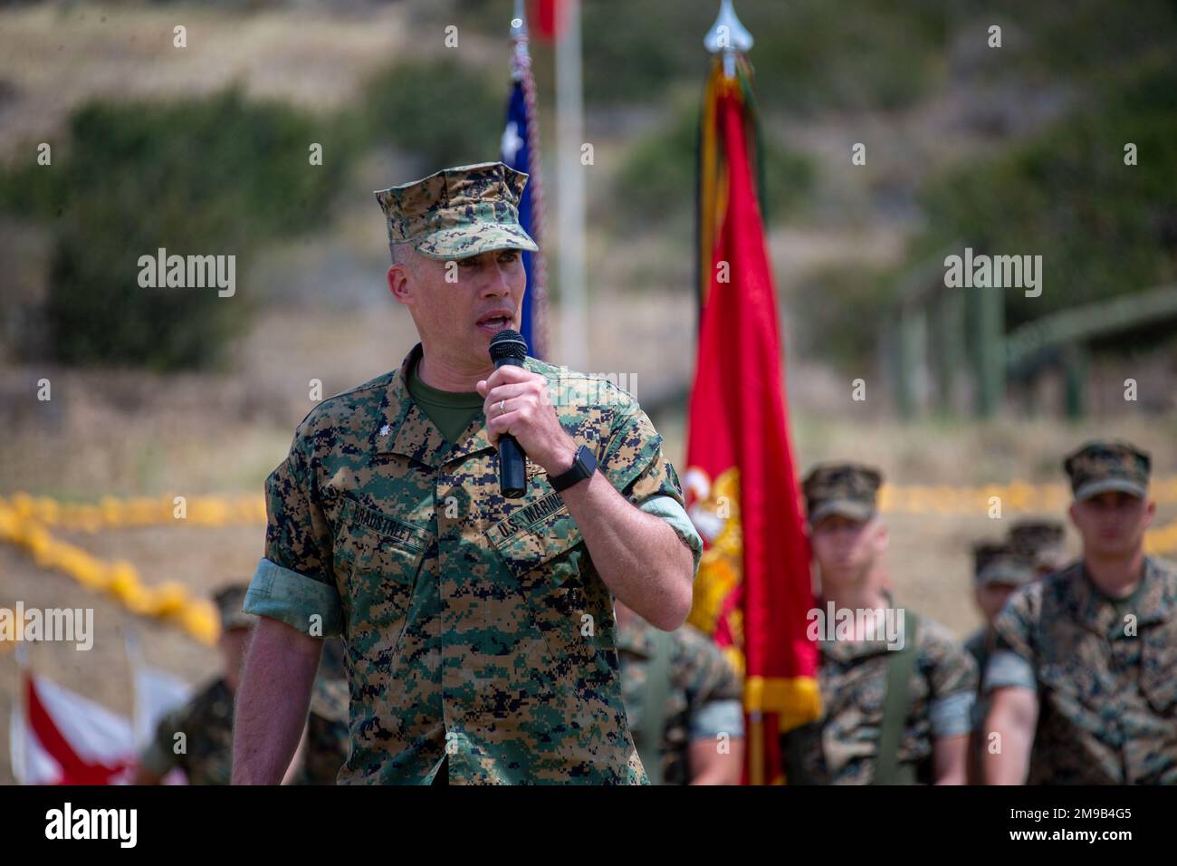 U.S. Marine Lt. Col. Joshua Bradstreet, the commanding officer of ...