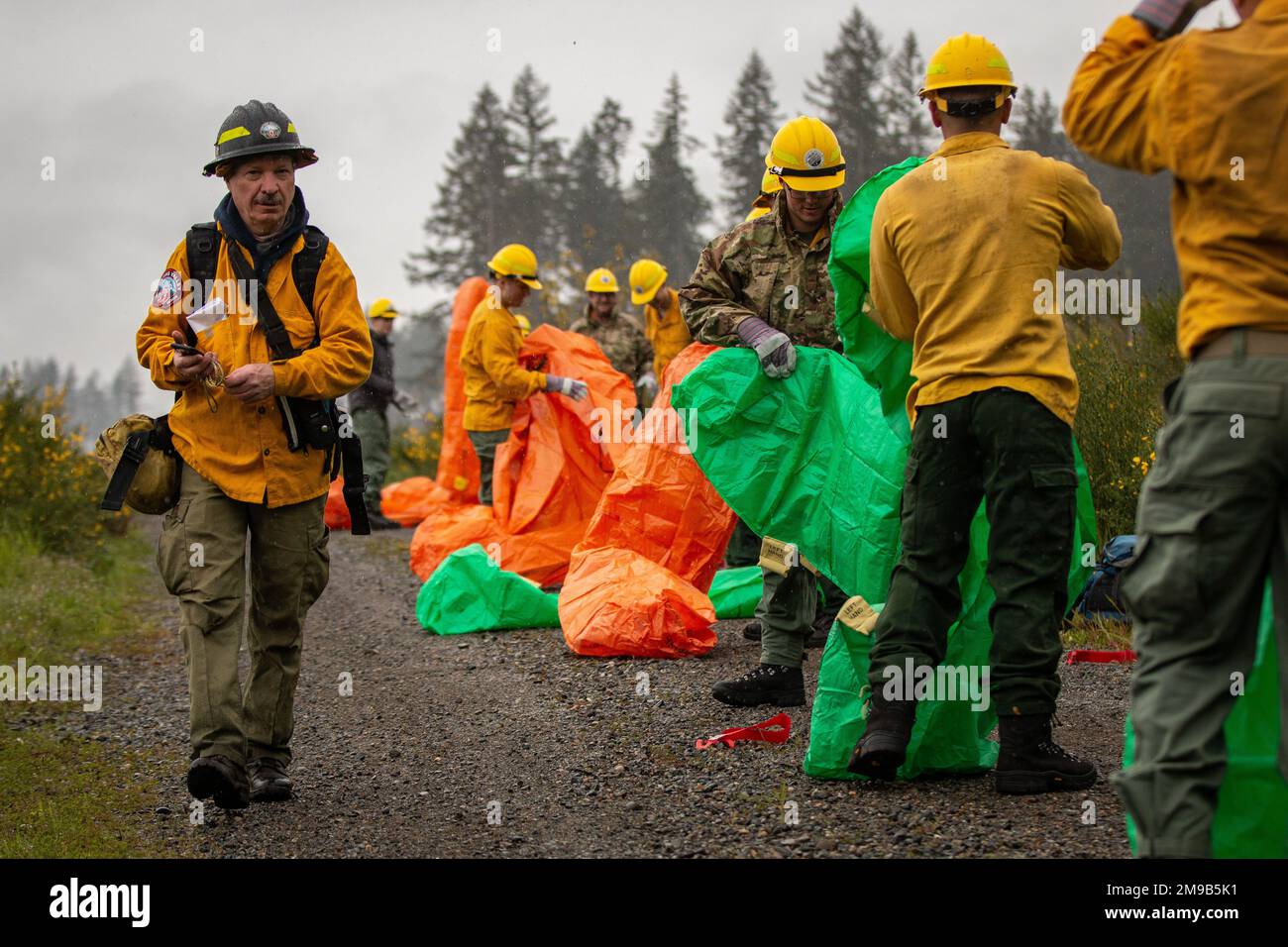 Fire shelter hi-res stock photography and images - Alamy