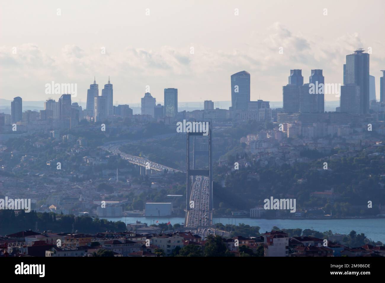 Aerial view istanbul bosphorus bridge hi-res stock photography and ...