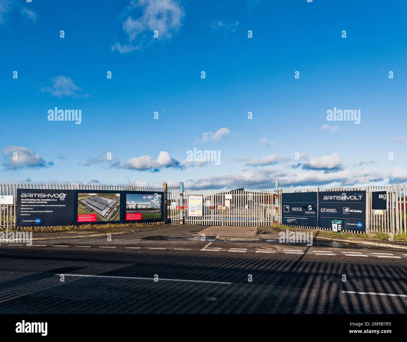 Britishvolt site of proposed battery plant, north Blyth, Northumberland ...