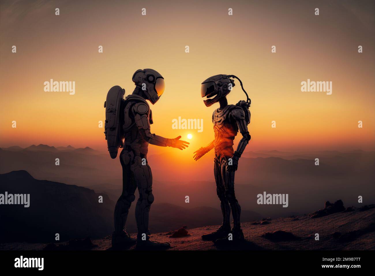 Robot ai nature hi-res stock photography and images - Alamy