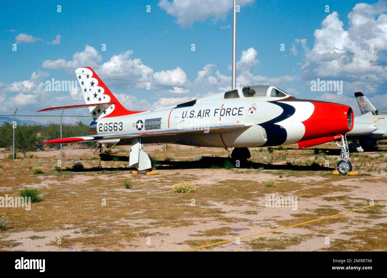 Republic F-84F-40-RE Thunderstreak 52-6563, on display at Pima Air and ...
