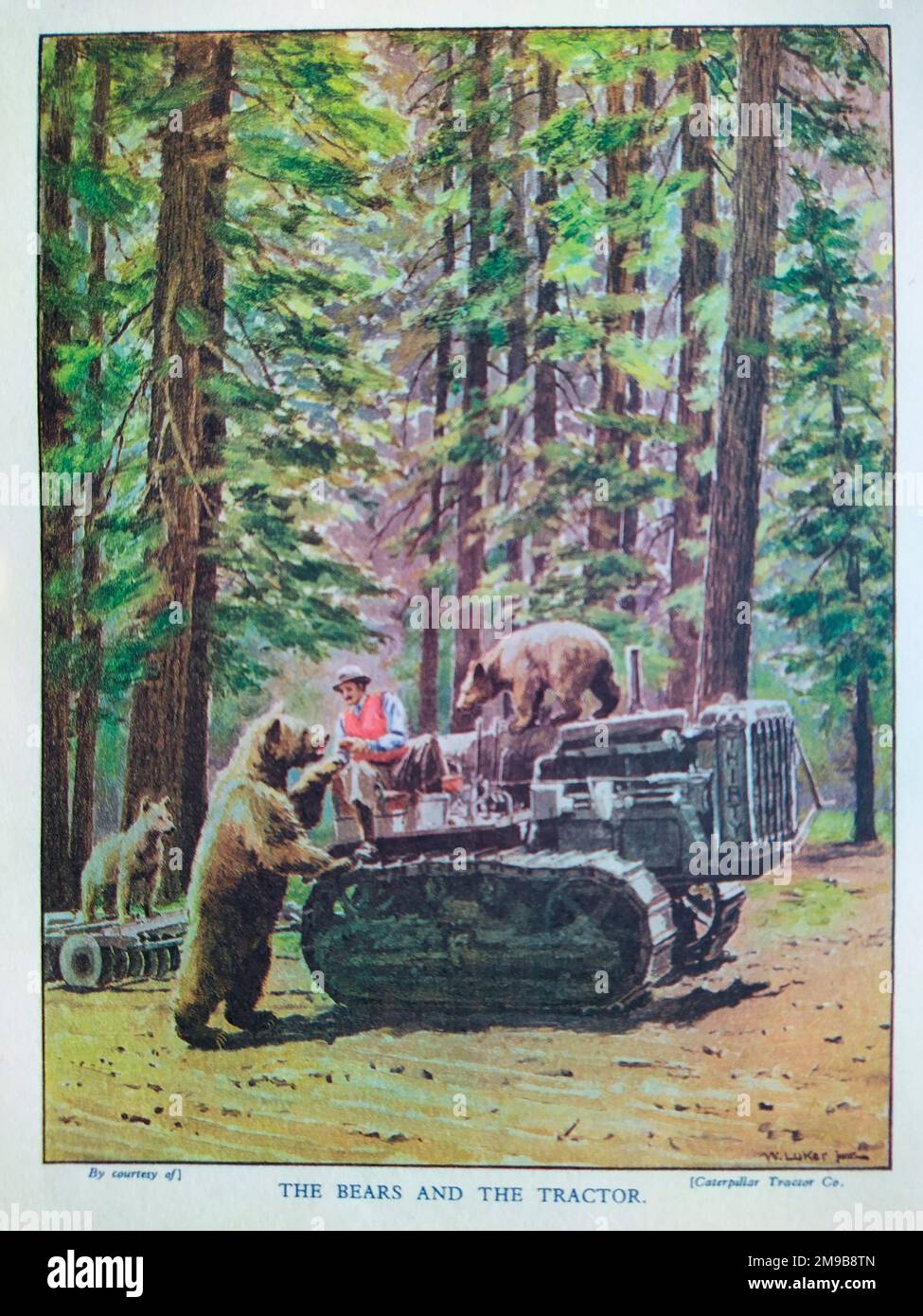 The Motor Picture Book, The Bears and the Tractor Stock Photo - Alamy