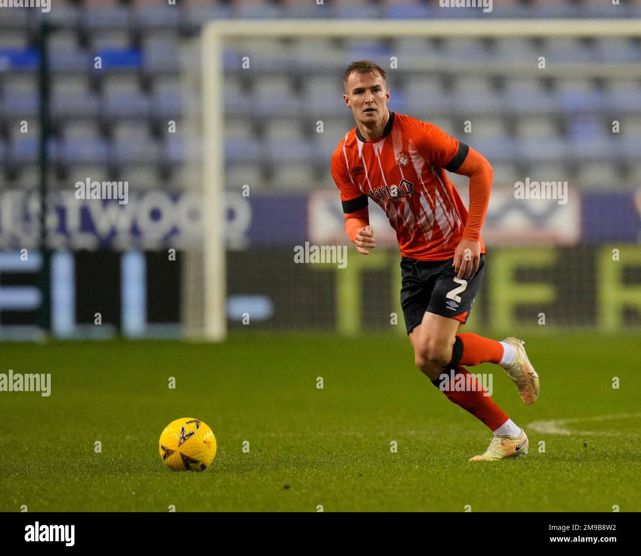 James Bree #2 of Luton Town during the Emirates FA Cup match Third ...