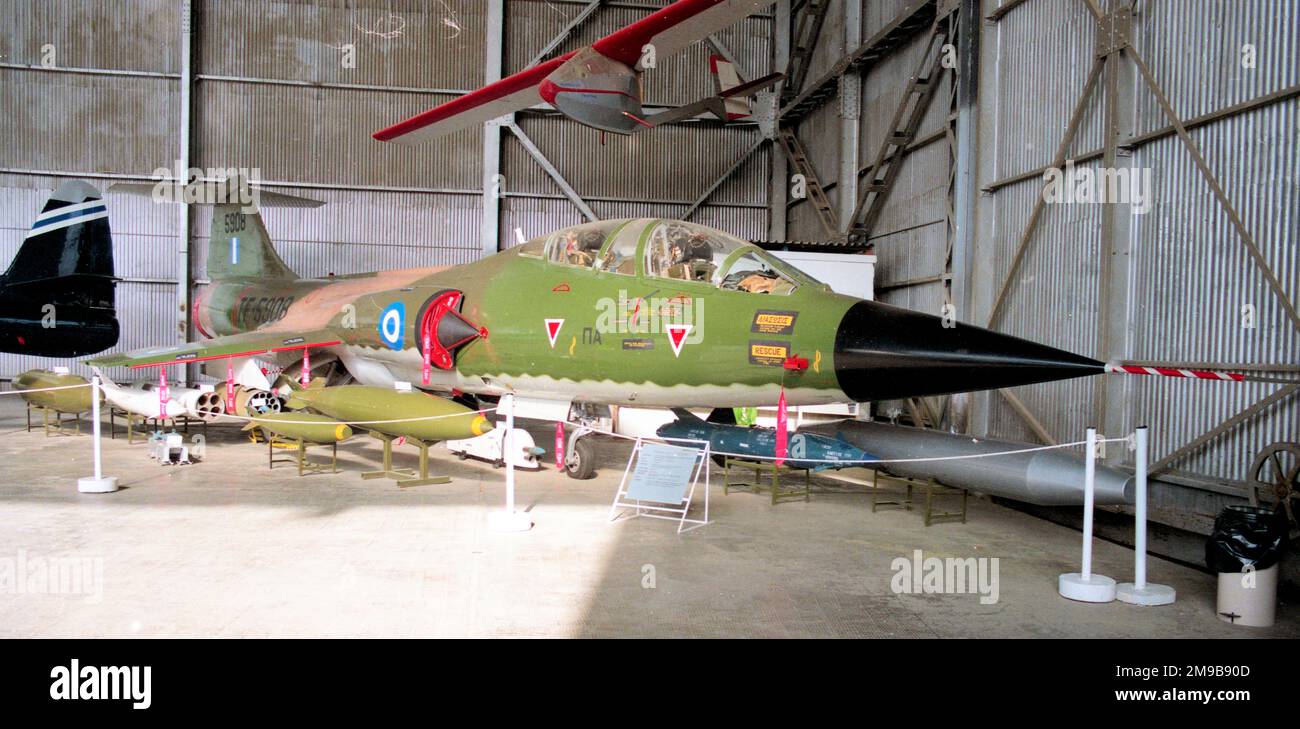 Lockheed TF-104G Starfighter TF-5908 (msn 583D-5908), on display at the ...