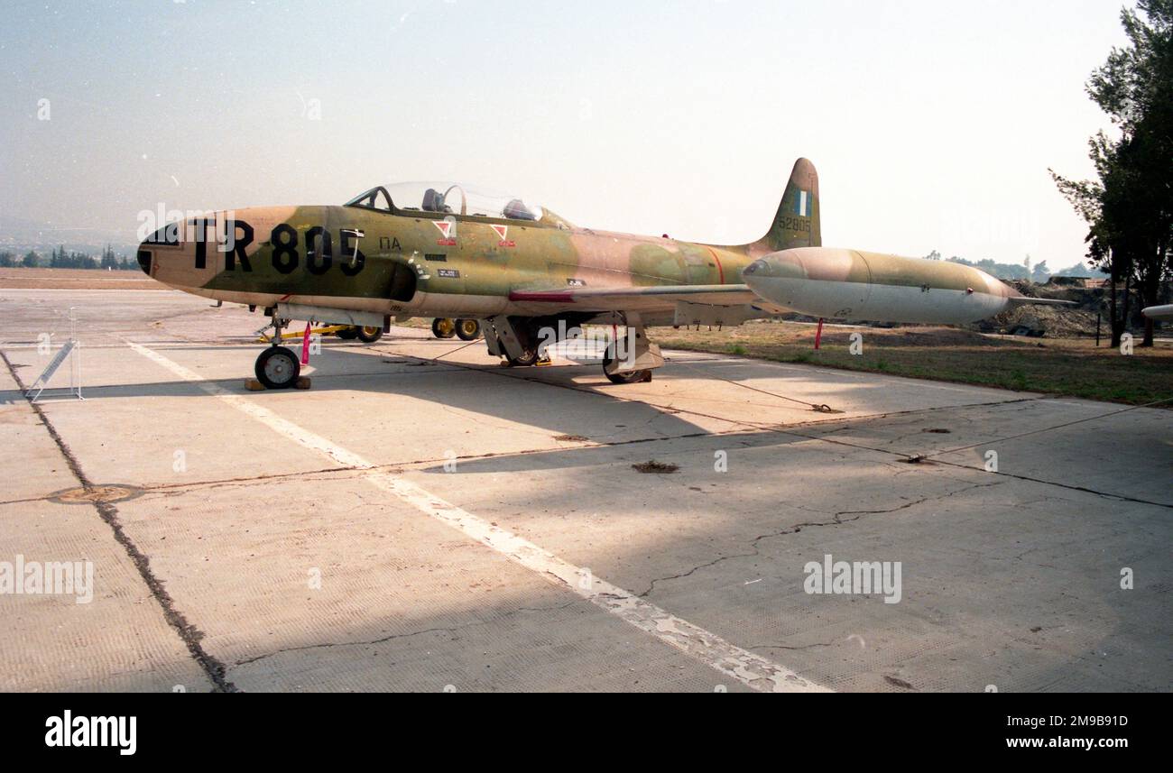 Lockheed T-33A-1-LO 52-9805 (msn 580-8065), on display at the Hellenic ...