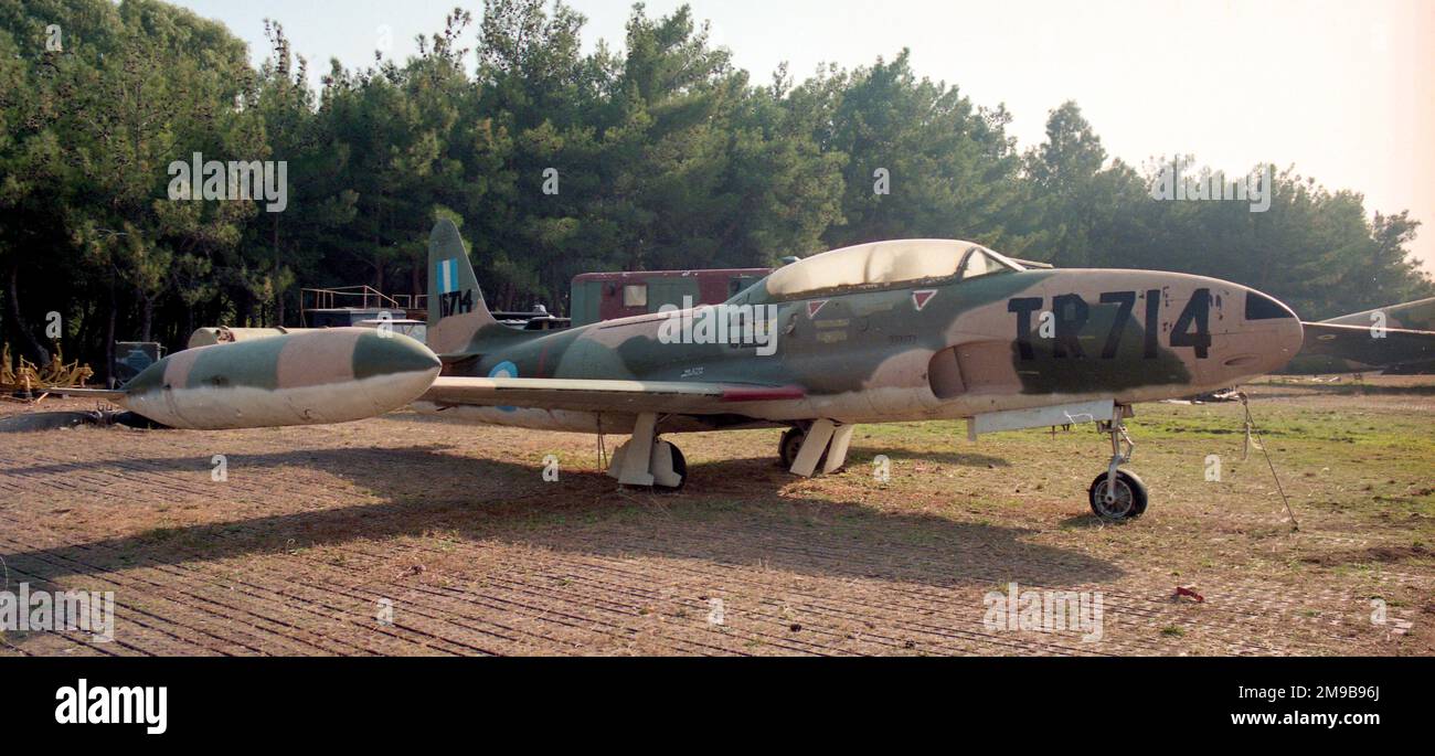Lockheed T-33A-1-LO 51-6714 (MSN 580-6046), on display at the Hellenic ...