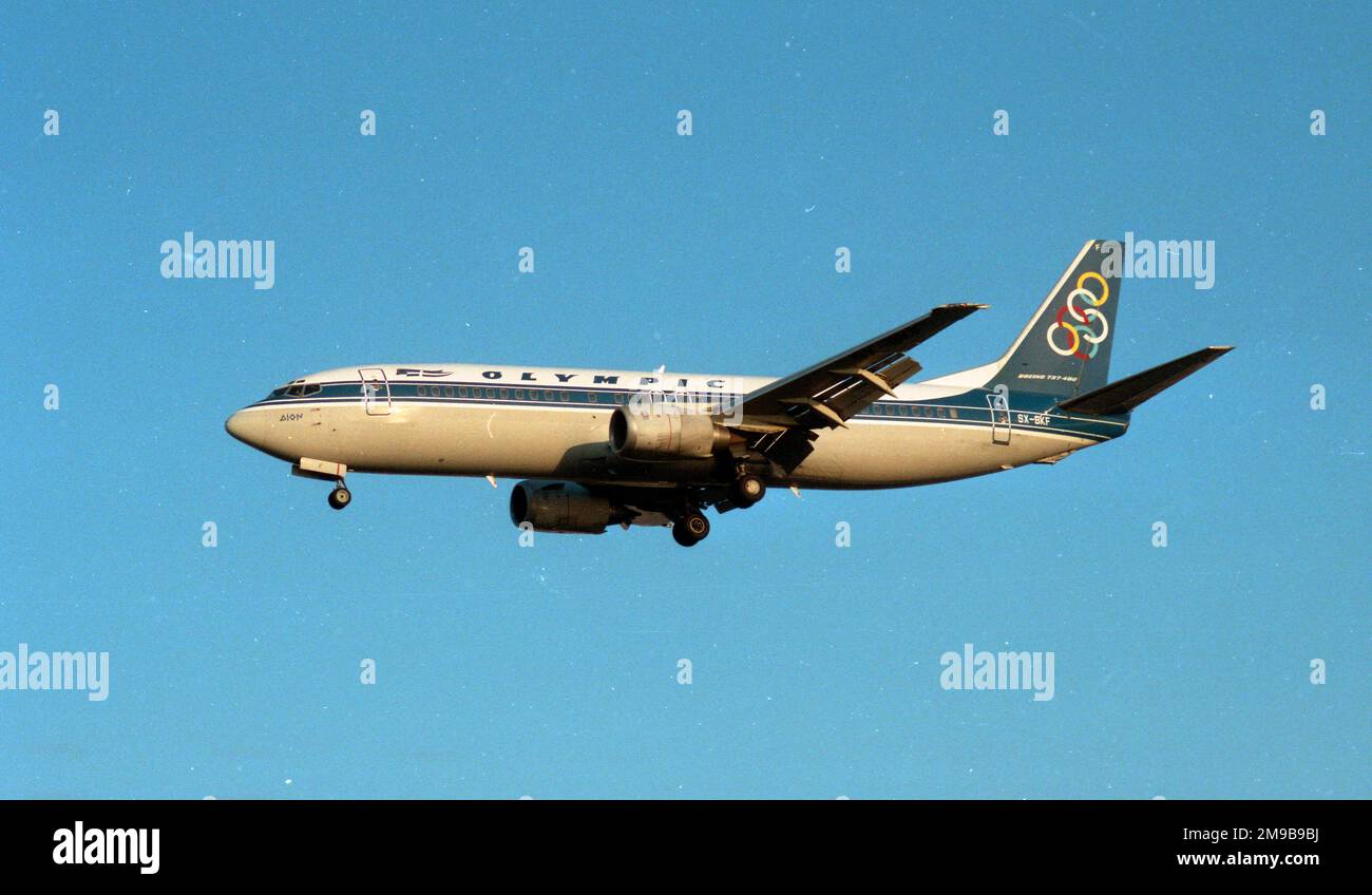 Boeing 737-484 SX-BKF (msn 25430, line Number 2174), of Olympic ...