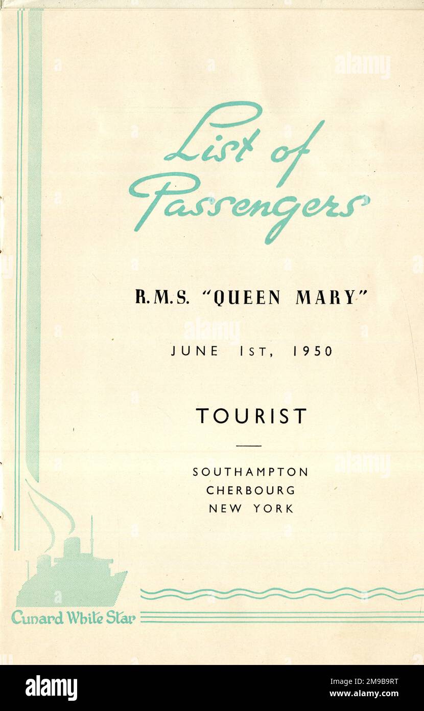 Rms queen mary new york hi-res stock photography and images - Alamy