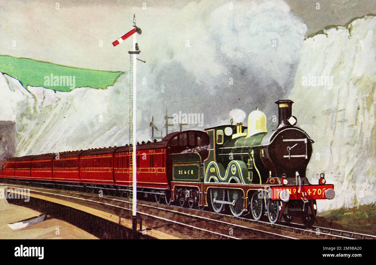 SECR (South Eastern and Chatham Railway) Steam Locomotive 4-4-0 No. 470 ...