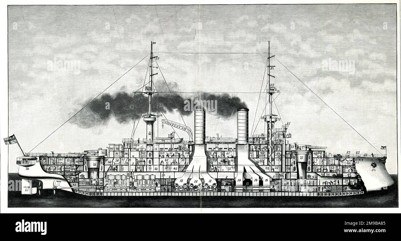 Pre dreadnought battleship hi-res stock photography and images - Alamy