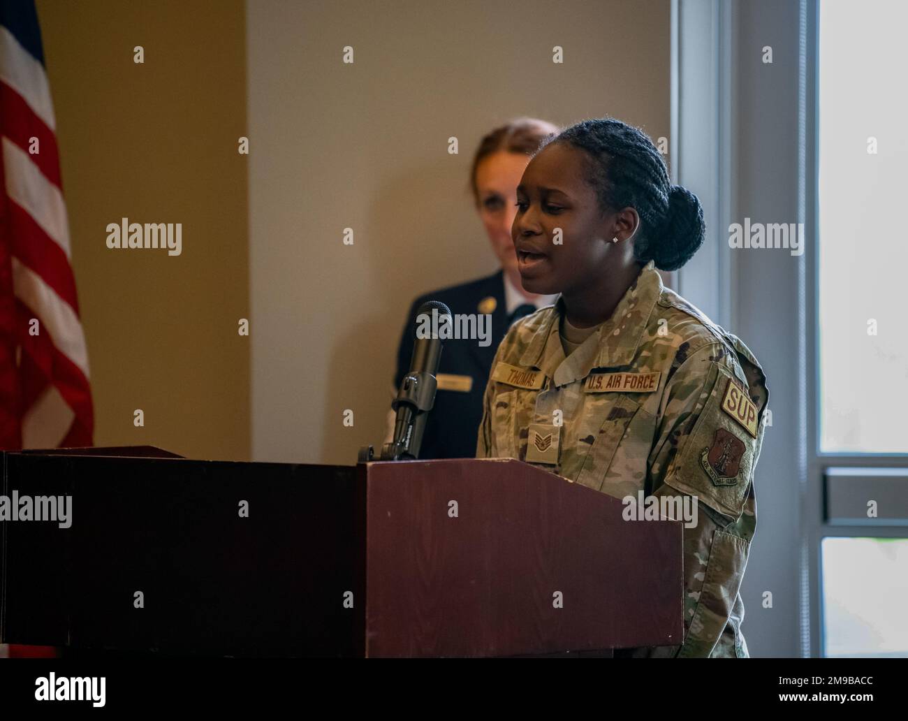 U.S. Air Force Staff Sgt. Regina E. Reed, a supply customer service ...