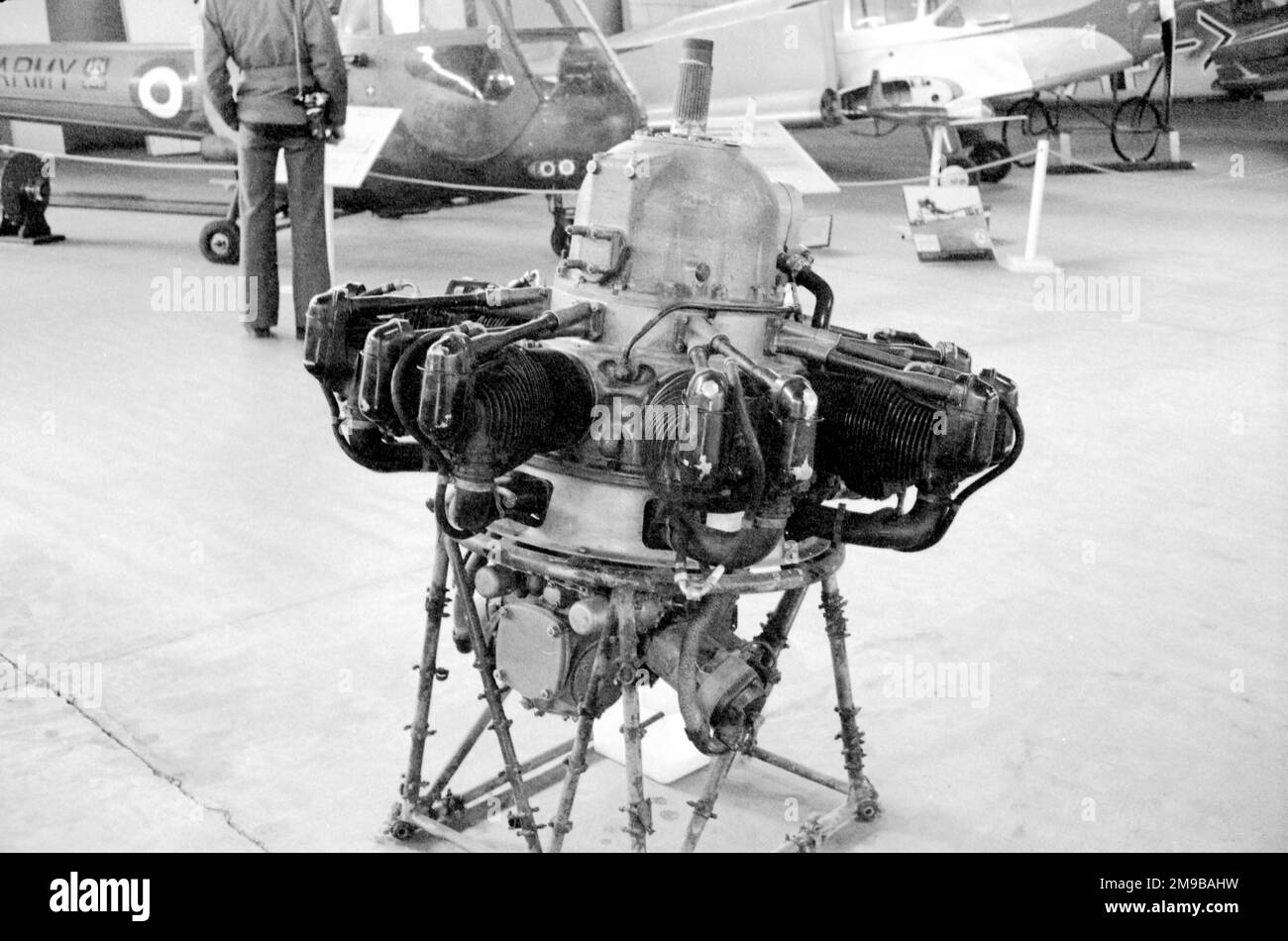 Armstrong Siddeley Cheetah, 9-cylinder air-cooled radial engine, at the ...