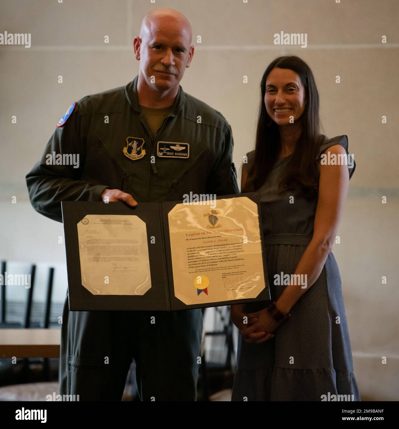 U.S. Air Force Col. Joshua C. Waggoner, 122nd Fighter Wing commander ...