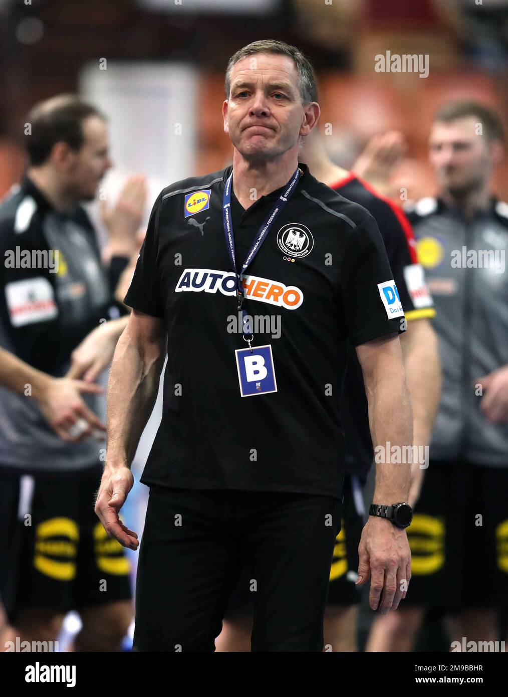 Alfred GISLASON DHB Bundestrainer head coach of Germany zufrieden mit ...
