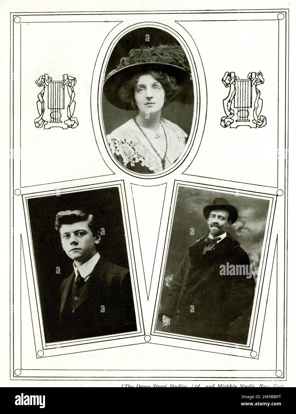 Mme Edith Clegg, contralto, Armand Crabbe (L), baritone, Murray Davey ...