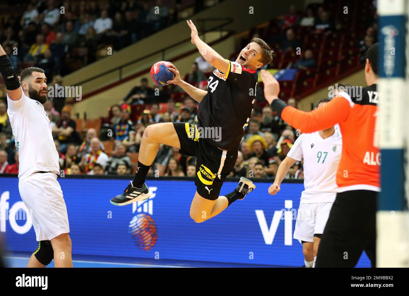 RUNE DAHMKE OF GERMANY Algeria vs Germany 28th IHF Men`s Handball World ...