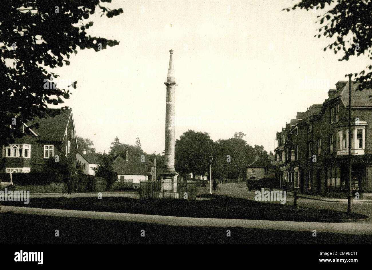 Weybridge, original Seven Dials Column from London re-erected in memory ...