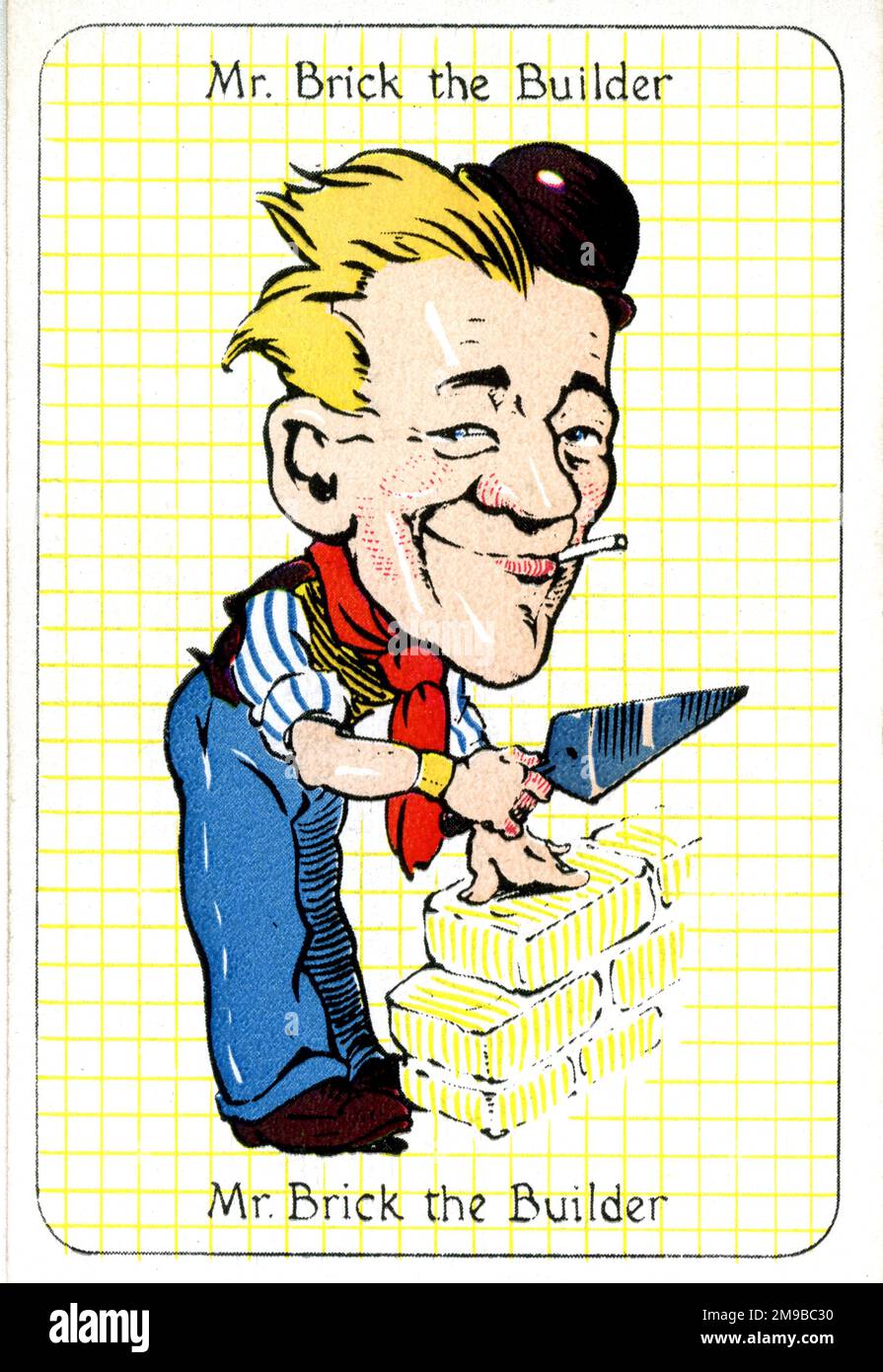 Mr Brick the Builder Stock Photo - Alamy