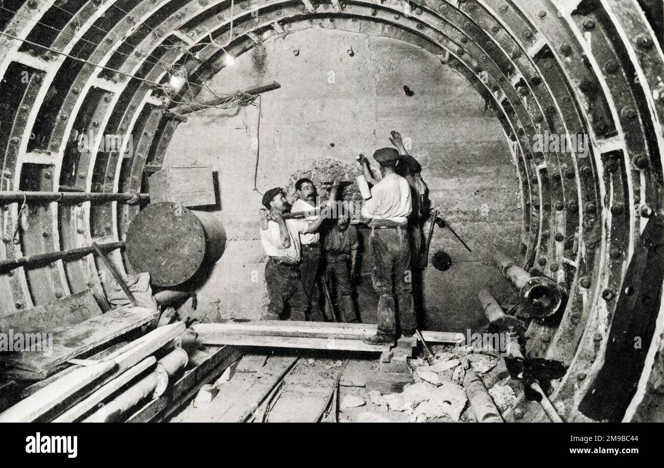 Tunnelling for the London Underground Railway Stock Photo - Alamy