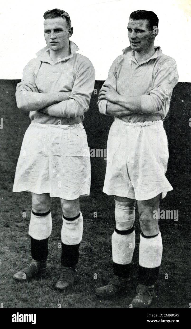 Two Manchester City £10,000 football players Sproston, left and Doherty ...