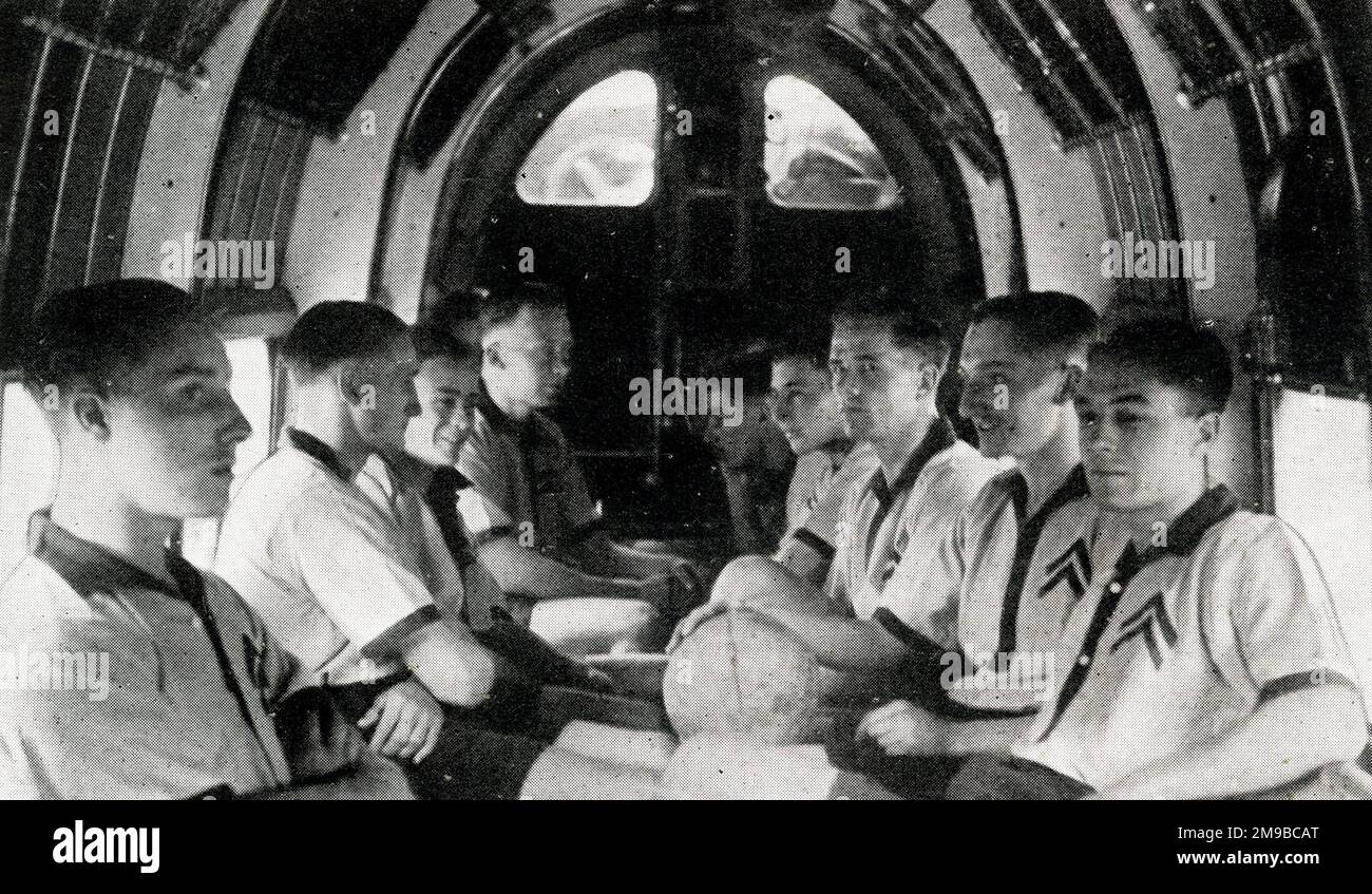 RAF football team flying by bomber from Heliopolis to Palestine dressed ...