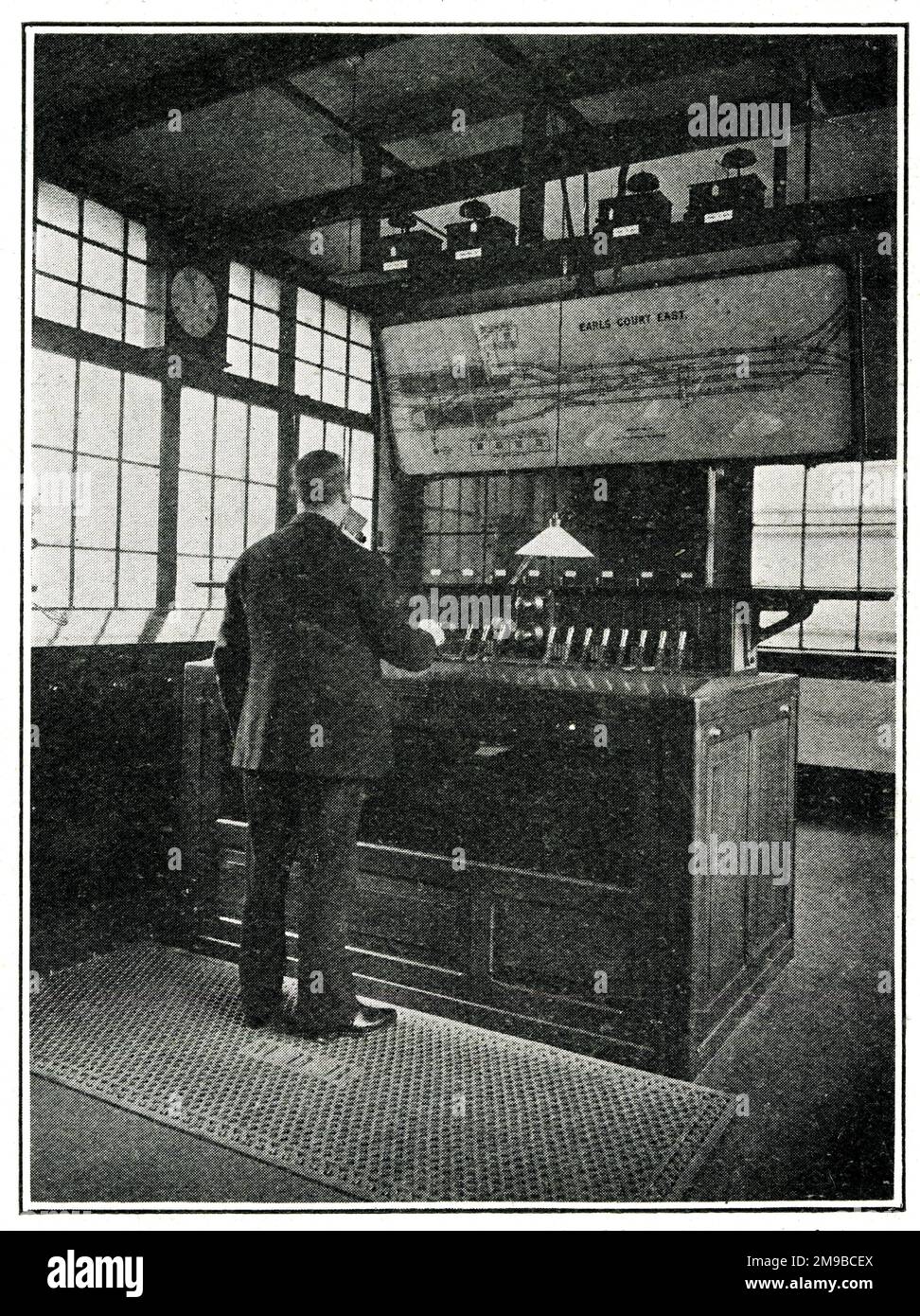 London Underground Railway Signal Box Stock Photo - Alamy