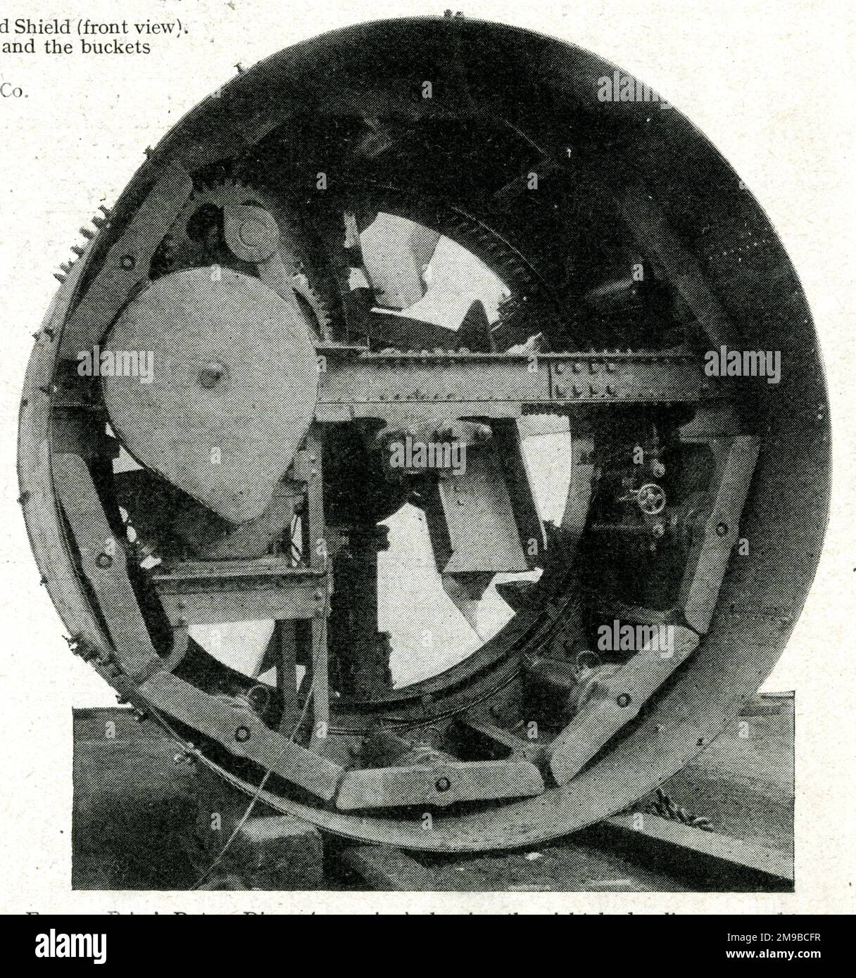 Price's rotary digger for cutting tunnels, showing 8 hydraulic rams ...
