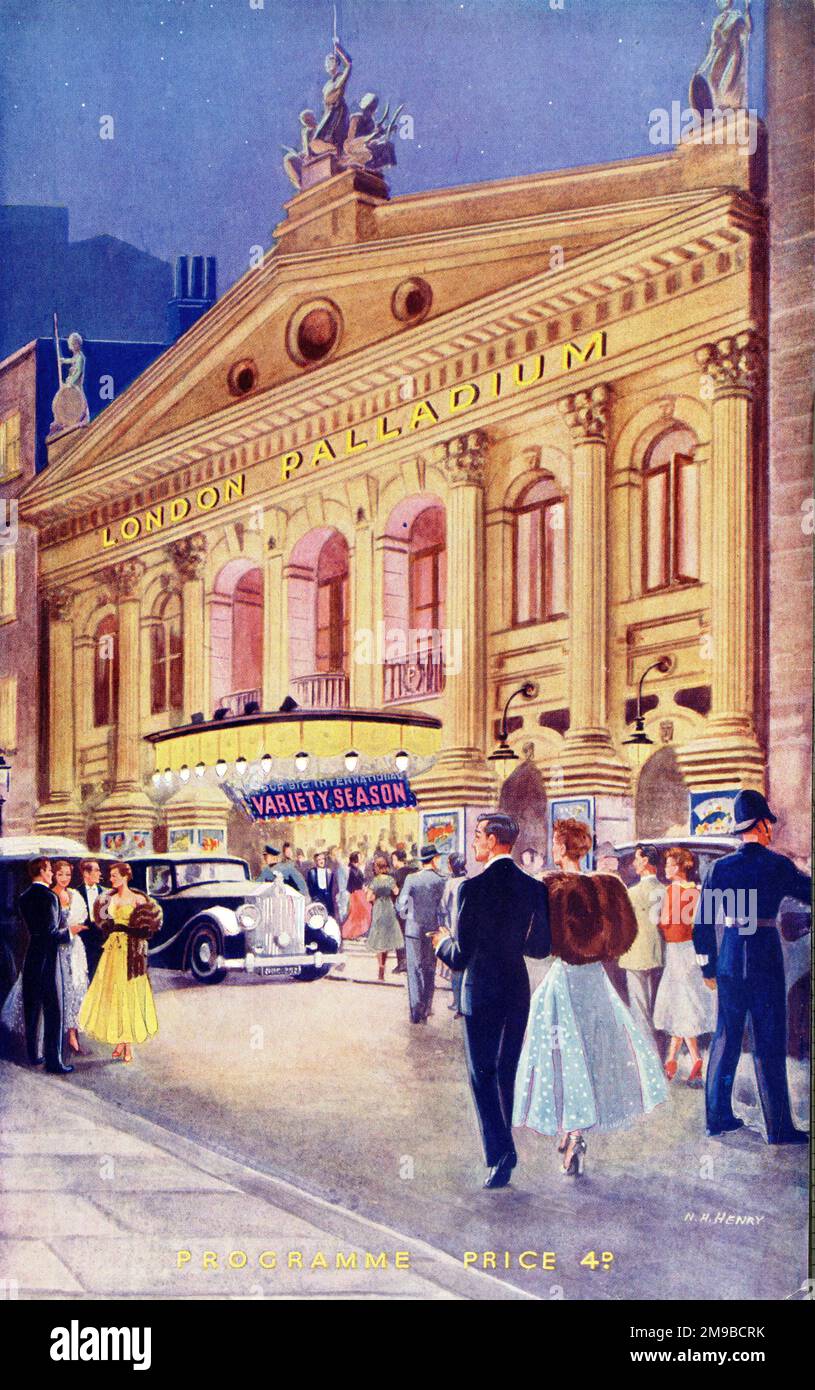 London Palladium Theatre, programme cover, Variety Season, Autumn 1952 ...