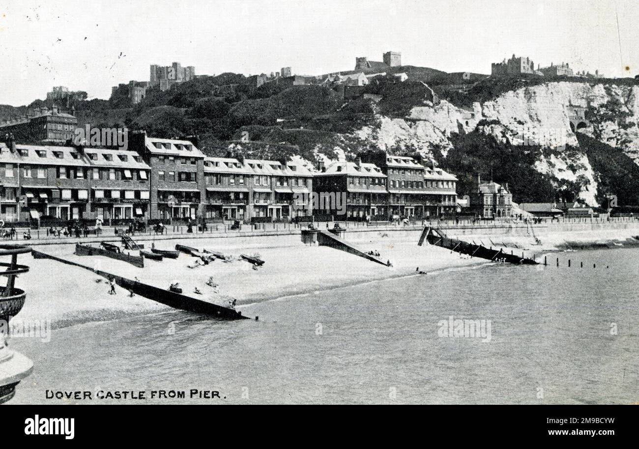 Dover Castle from the Pier, Kent Stock Photo - Alamy