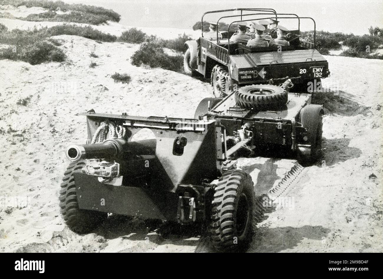 Army manoeuvres in the sand, WW2 preparations Stock Photo - Alamy
